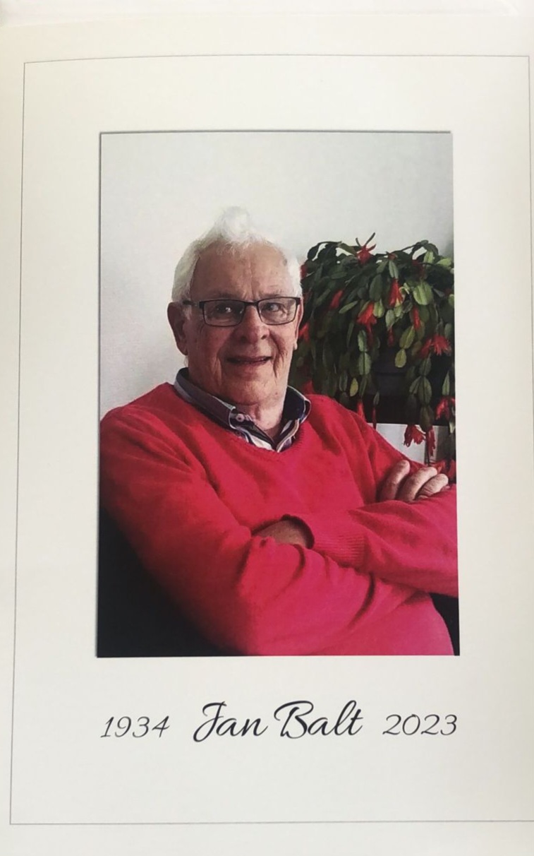 Overleden op 2 augustus, onze broeder Jan Balt – PKN Kerk tussen de Dijken